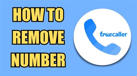 How To Remove Number Delete Profile Truecaller YouTube