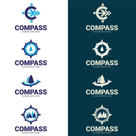 Compass Logo Template Vector Icon Illustration Design Suitable For Company Logo Print Digital
