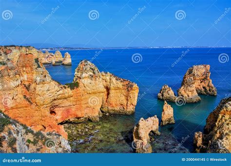 Ponta Da Piedade Rocky Cliffs In Lagos Portugal Great For Wallpapers