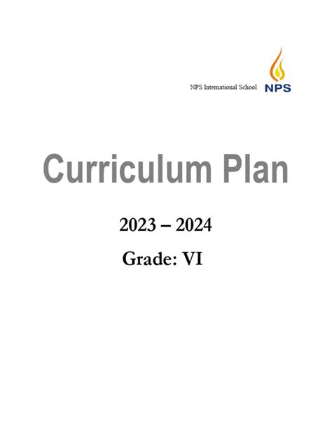 Grade 6 Curriculum Pdf