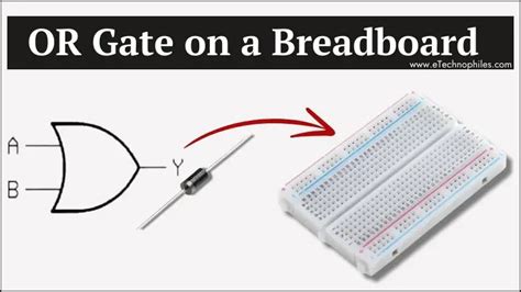 How To Make An OR Gate Using Diodes On Breadboard