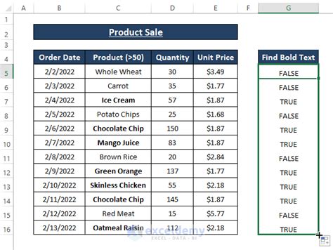 How To Use A Formula To Find Bold Text In Excel Methods Exceldemy