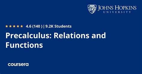 precalculus relations and functions coursya