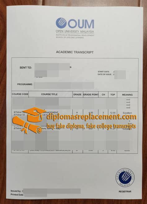 Order Fake Oum Transcript Buy A Fake Oum Academic Transcripts