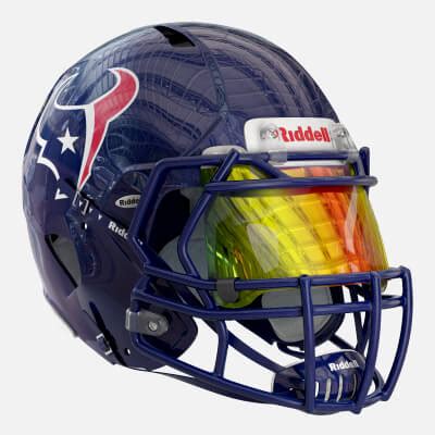 Riddell Speed Helmet Houston Texans 3d Model By Sta84