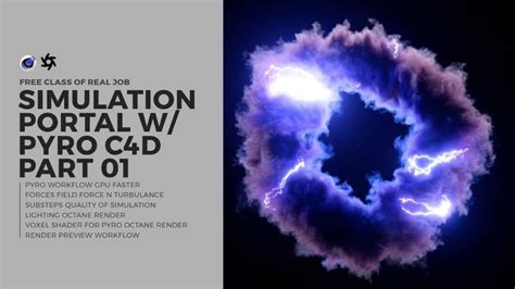 Simulation Portal W Pyro C4d Part 01 Cinema 4d Tutorial Blender
