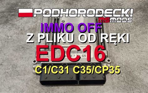 Immo Off Programowo Edc16 C1 C31 C35 Bmw E46 E83 E60 M47 M57 Patrol