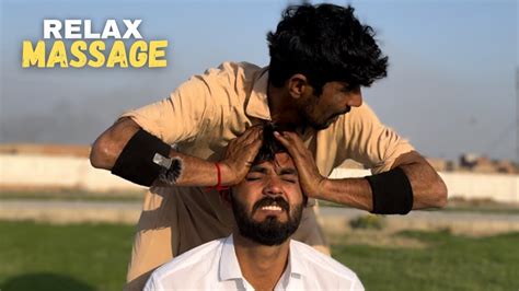 Asmr Strong Back Massage Combined With Head Massage Asmr Cracks