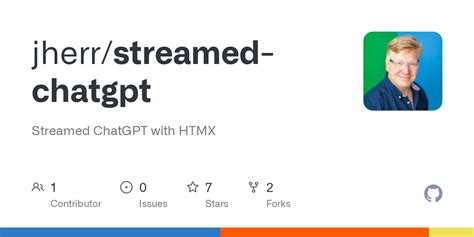 Github Jherrstreamed Chatgpt Streamed Chatgpt With Htmx