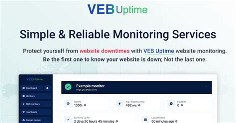 Uptime Domain Dns Ssl Server Etc Monitoring And Status Pages Service Veb Uptime