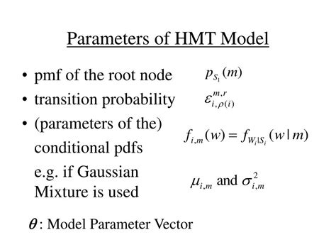 Ppt Wavelet Based Denoising Using Hidden Markov Models Powerpoint