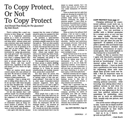 To Copy Protect Or Not C Copy Protection
