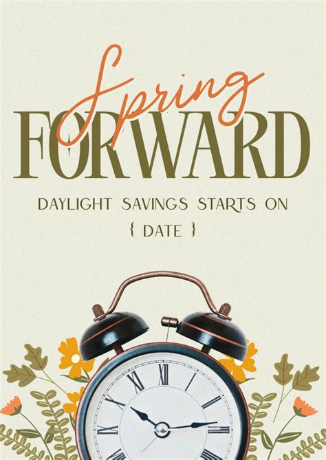Daylight Saving Time Posters Instantly Create A Daylight Saving Time