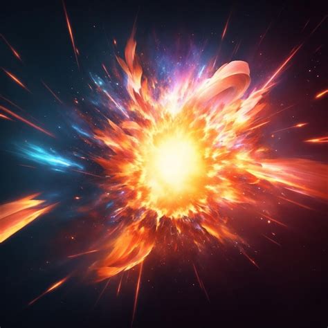 An Abstract Background That Appears To Be An Explosion Of Energy