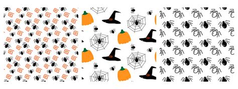 거미와 장식 요소 호박 마녀 모자 거미줄 및 실루엣 거미 원활한 패턴 10월에 대한 스톡 벡터 아트 및 기타 이미지 10월 가을 개념 Istock