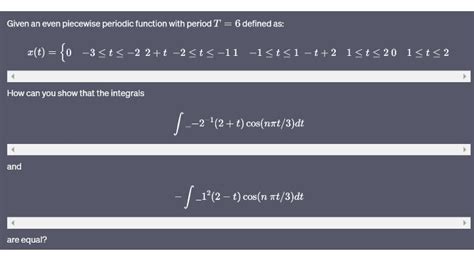 Solved Given An Even Piecewise Periodic Function With Period