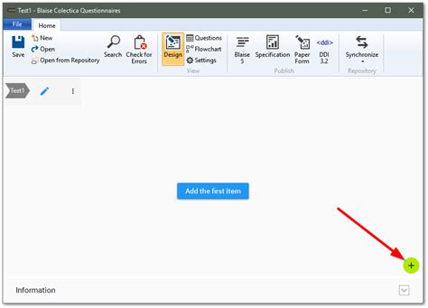 Add A Question Or Other Survey Item — Colectica 76 Documentation