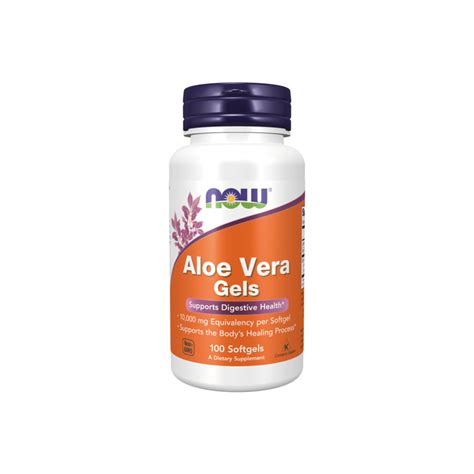 Aloe Vera Gels 100 Softgels Now Foods Bh Suplementos