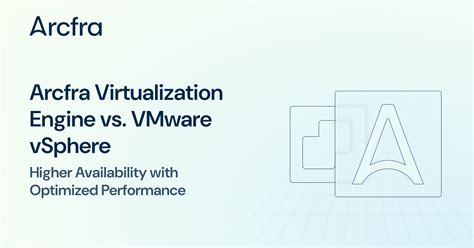 Arcfra Virtualization Engine Vs Vmware Vsphere Higher Availability With Optimized Performance