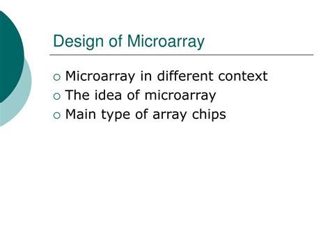 Ppt Microarray Powerpoint Presentation Free Download Id6629535
