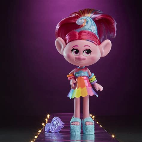 Dreamworks Trolls World Tour Glam Poppy Fashion Doll Toy T Au
