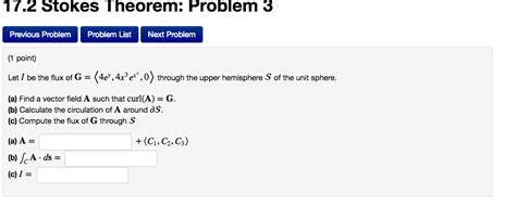 solved 17 2 stokes theorem problem 3 previous problem