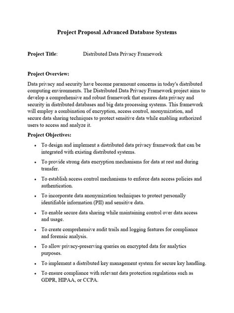 Project Proposal Advanced Database Systems Pdf Security Computer
