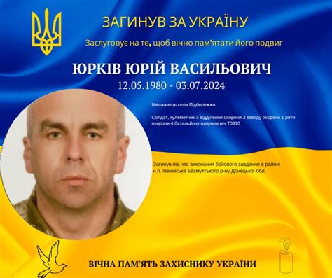 Біля Бахмута загинув 44 річний кулеметник Юрій Юрків з Долинщини ВІКНА Новини Калуша та