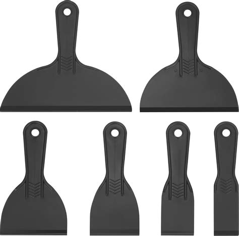 Set Di 6 Spatole In Plastica Raschietto Coltello Per Stucco
