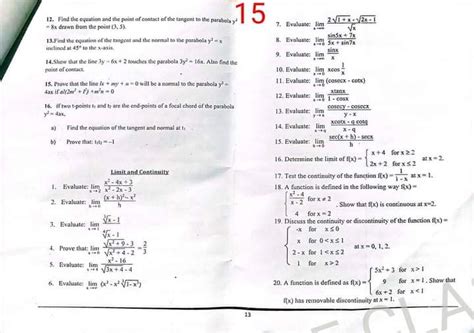 Class 11 Mathematics Important Questions Of All Chapters Note Library Educational Content