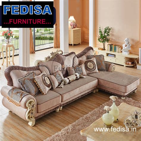 Classical Luxury L Shape Sofa L Shaped Leather Sectional With Recliner