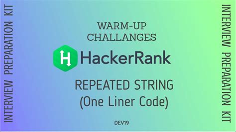 Repeated String One Liner Code Hackerrank Solution Youtube