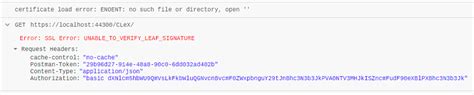 self signed certificates for localhost not working with postman · issue 3136 · postmanlabs