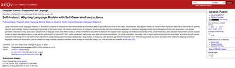 指令撰写成本高？self Instruct帮你构建！ 知乎