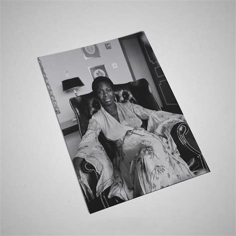 Nina Simone Poster Nina Simone Blackandwhite Blues Art Jazz Etsy