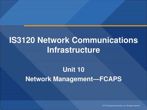 Ppt Is3120 Network Communications Infrastructure Unit 10 Network