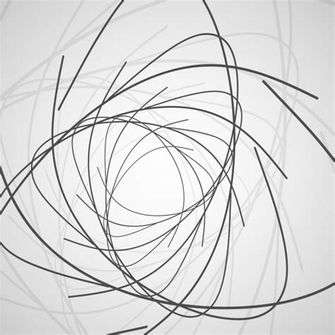 Abstract Black Intertwined 3d Frames Of Circles Rotating On White Background Seamless Loop