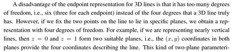 Computer Vision Question About 3d Homogenous Line Segments From A