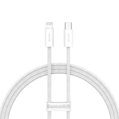 Baseus Dynamic Series 2m Fast Charging Data Cable Type C To Lightning 20w White 6m Badudeal