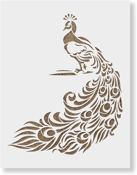 Peacock Stencil Peacock Stencil Art Peacock Stencils