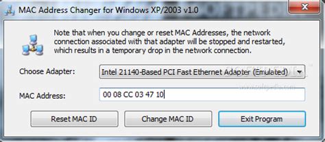 Download MAC Address Changer