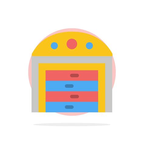 City Construction House Abstract Circle Background Flat Color Icon 17969853 Vector Art At Vecteezy