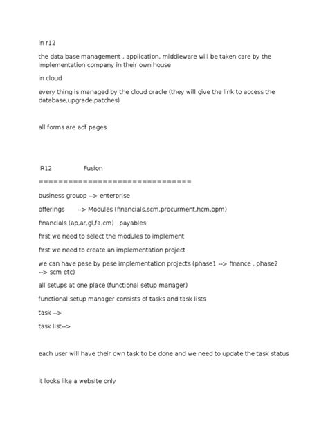 Oracle Apps Fusion And R12 Difference Pdf Cloud Computing Oracle Corporation