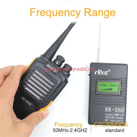 50mhz 24ghz Portable Dcs Ctcss Radio Tester Rk 560 Frequency Meter