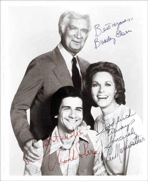 Barnaby Jones Tv Cast Autographed Signed Photograph Co Signed By Lee