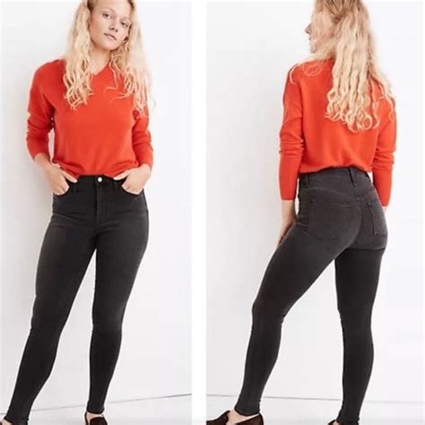 Madewell Jeans Madewell Curvy High Rise Black Skinny Jeans Poshmark