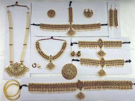 Indian Traditional Bharatanatyam Jewellery Dance Accessories For