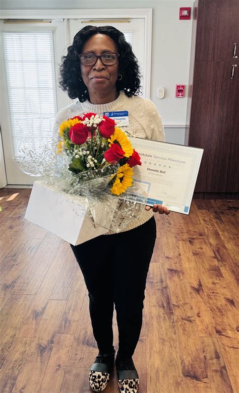 Brookdale On Linkedin We Want To Give Vinnette Her Flowers For Celebrating 20 Years At Brookdale…
