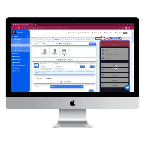 How To Use Contact Feature On Swiftspeed App Builder Swiftspeed App Builder
