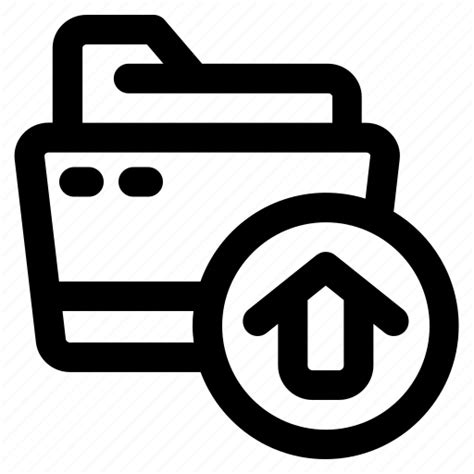 upload file folder storage website icon download on iconfinder